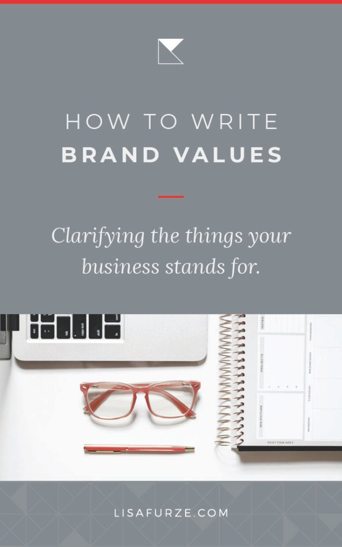 How to write brand values for your business - Lisa Furze